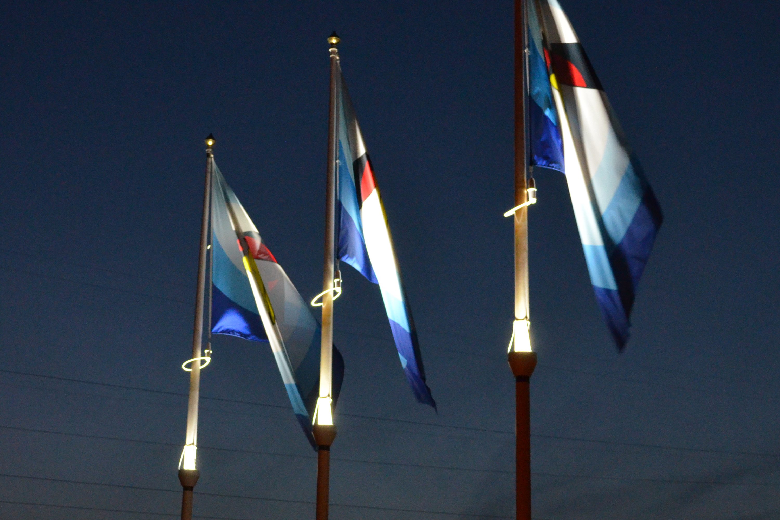 6 units illuminate Hotel Van der Valk - PoleLed | Flagpole lights